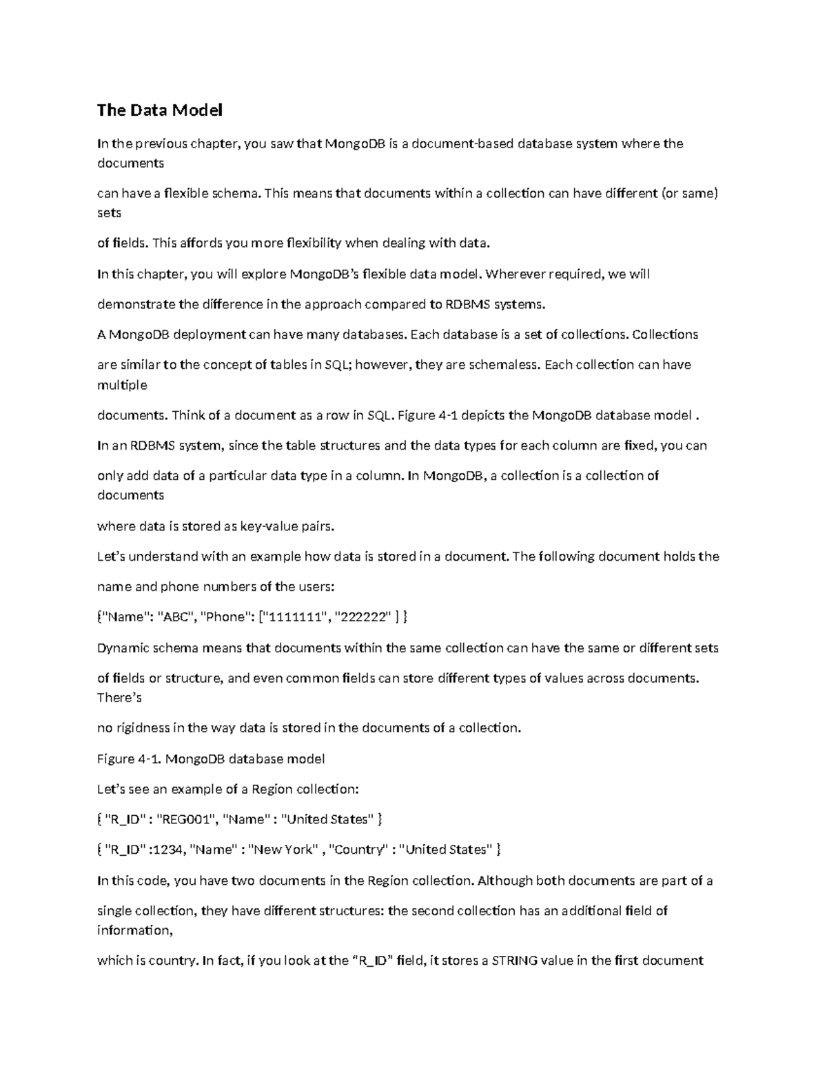 MongoDB Data Model: Exploring Flexible and Polymorphic Schemas - Studocu