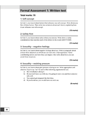 Grade 8 LO T3 2024 - Life Orientation Project Notes - Studocu