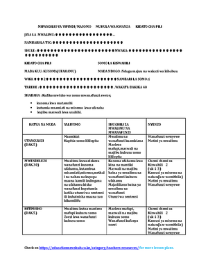[Solved] Ngeli ya UU - Education (Edu 100) - Studocu