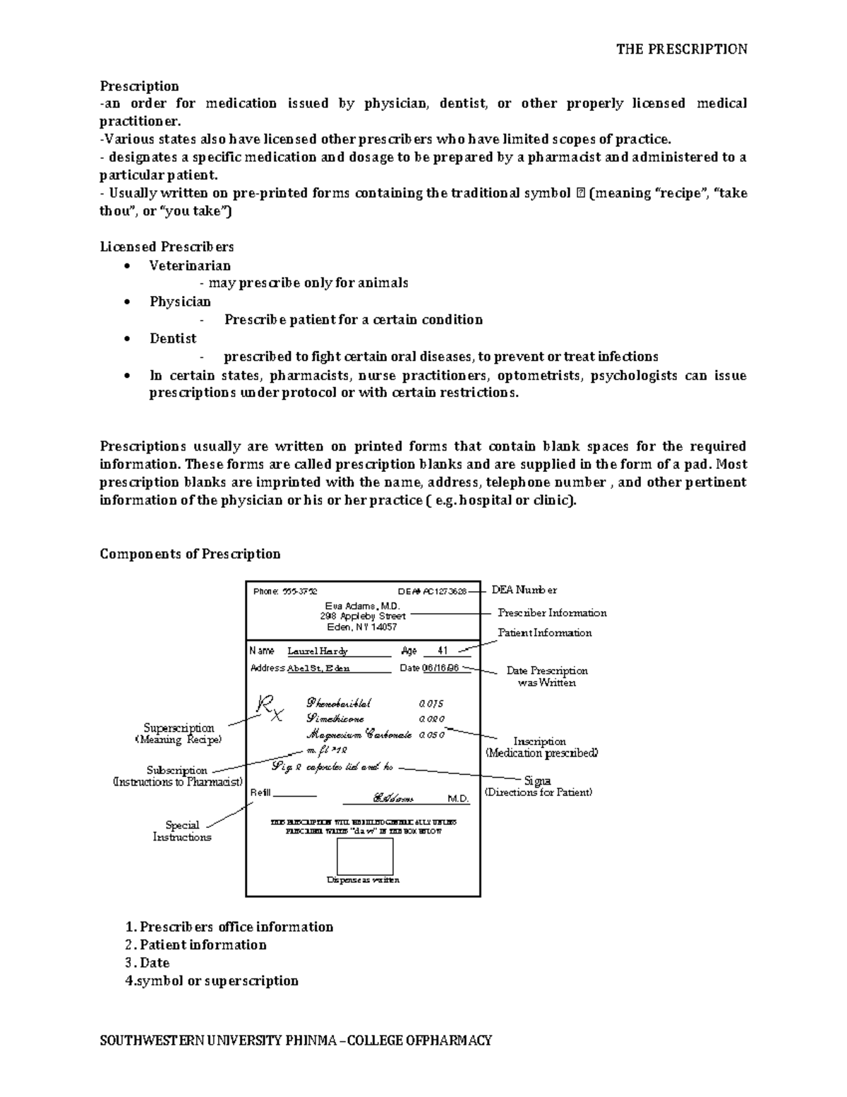 5-Prescription Notes: Understanding Key Components & Their Importance ...