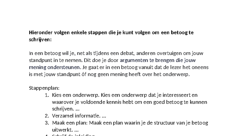 Zo schrijf je een betoog: Stappenplan en tips - Studeersnel