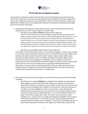 PHL260 module 7 project - Southern New Hampshire University PHL: 260 ...