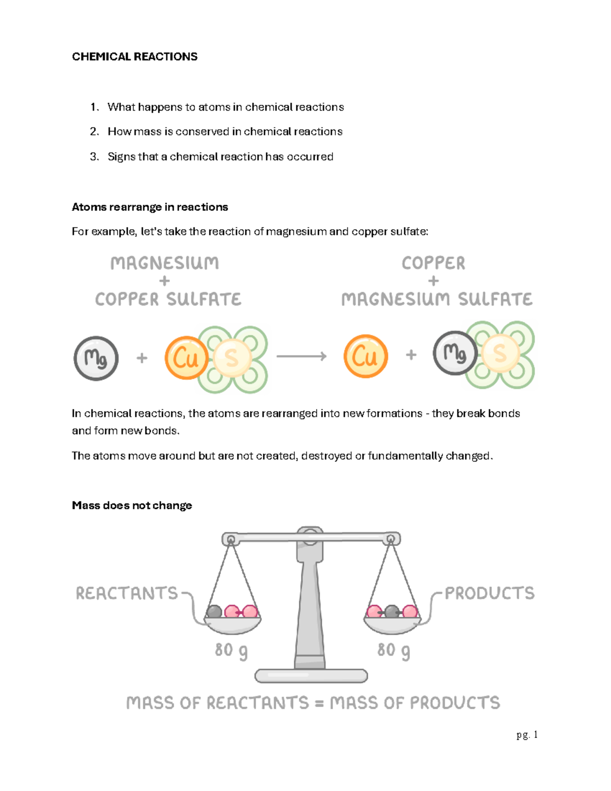CHEM 101: Understanding Chemical Reactions and Their Properties - Studocu