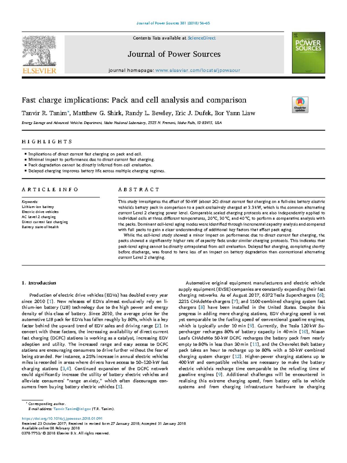 Fast Charge Implications on Battery Performance: Pack vs Cell Analysis ...