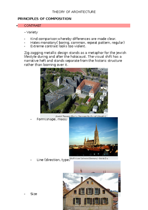 Theory OF Architecture 1 - THEORY OF ARCHITECTURE 1 GENERAL INFLUENCES ...