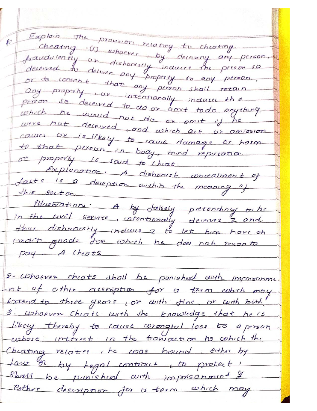 Cheating Provisions Explained - BNS Legal Overview - Studocu