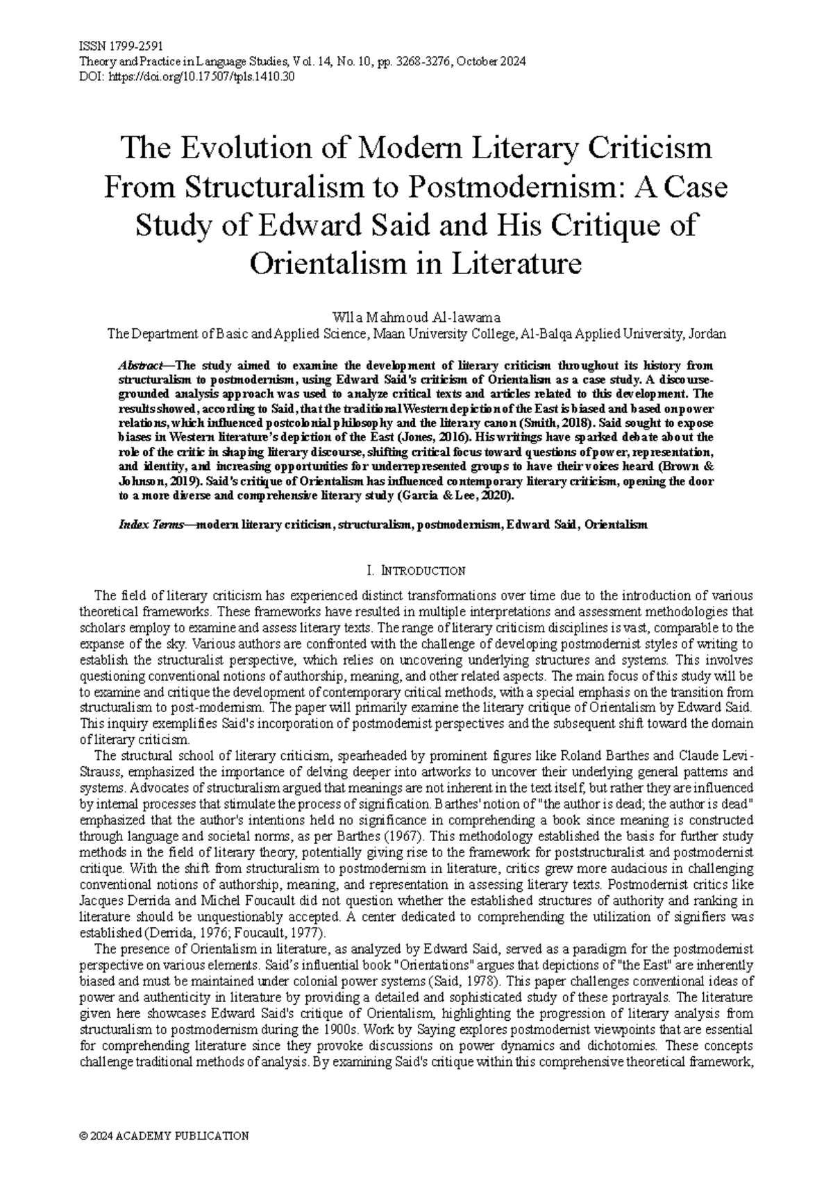 ENG 302: The Evolution of Literary Criticism: From Structuralism to ...