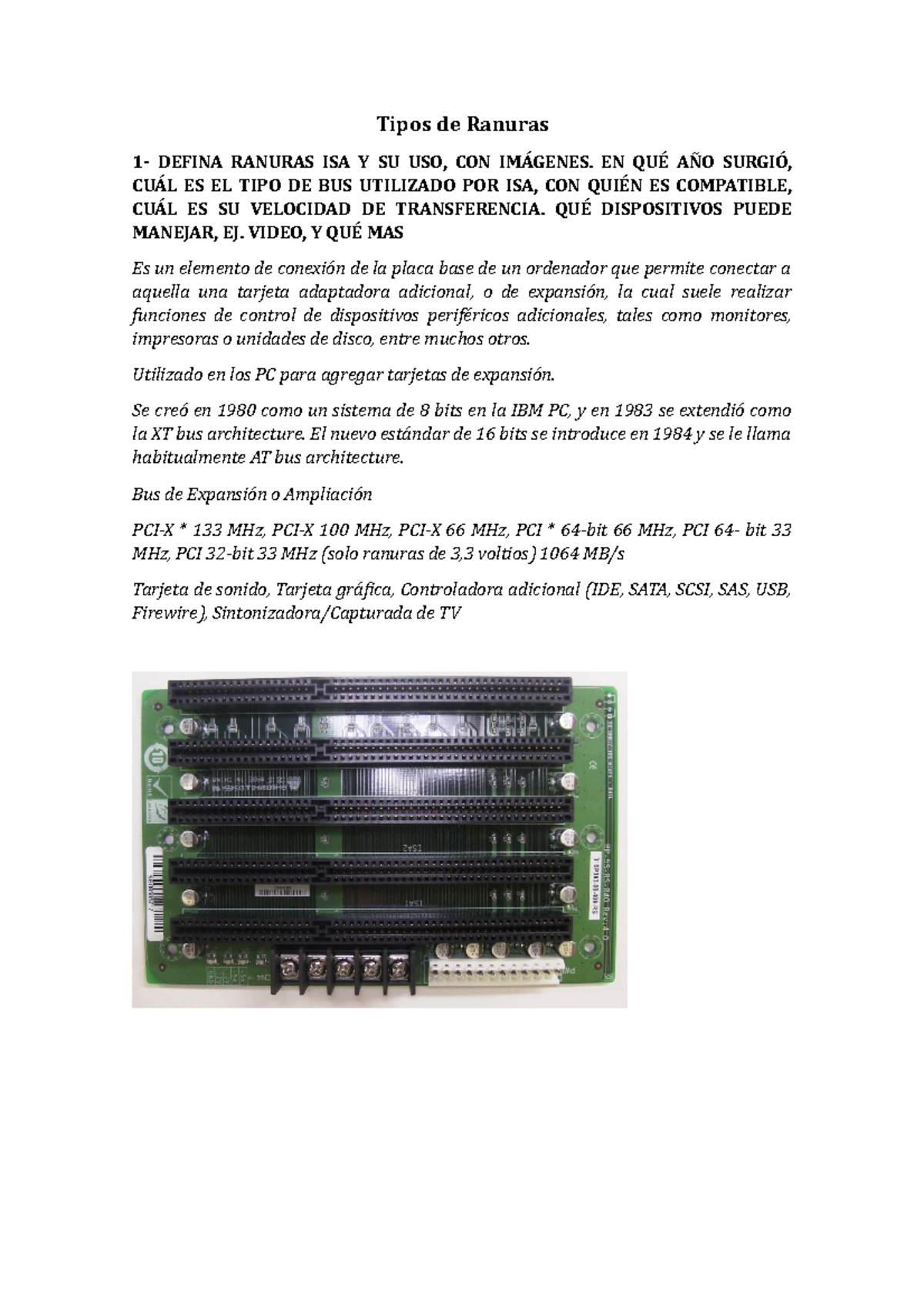 Tipos DE Ranura - Ensayos de infotep - Tipos de Ranuras 1- DEFINA ...