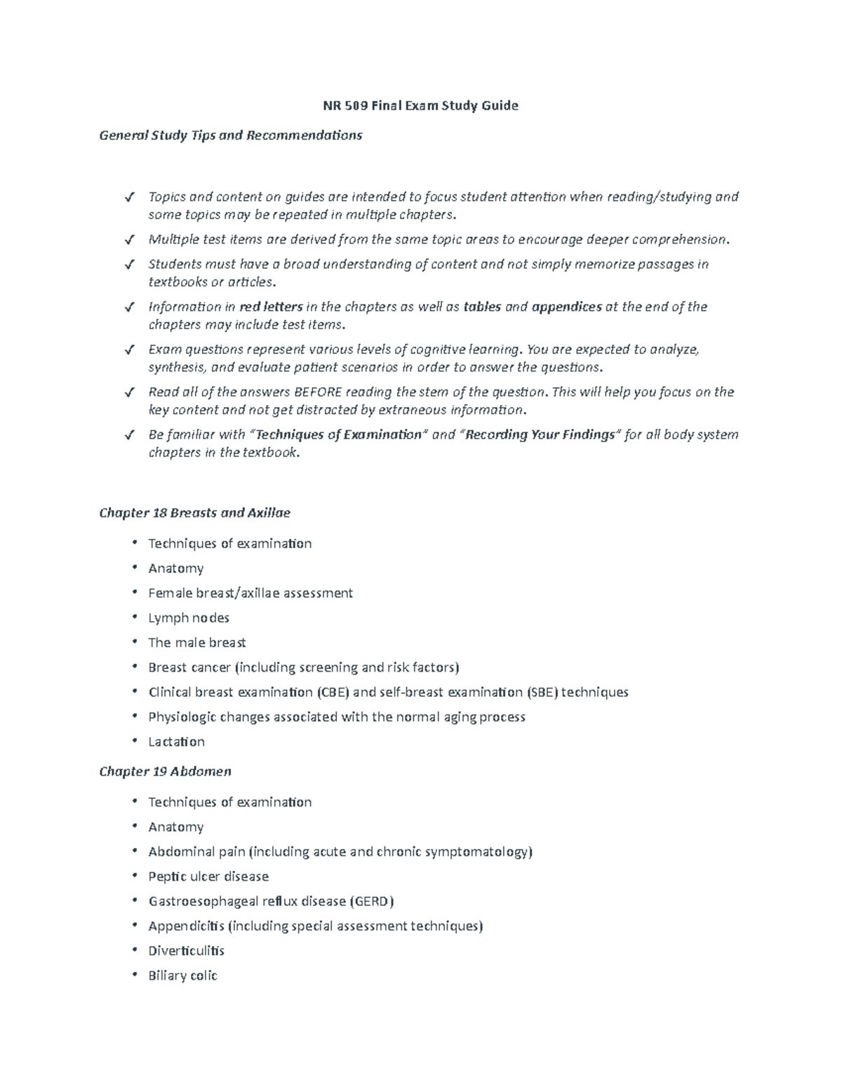 NR509 Final Exam Study Guide: Key Topics and Strategies for Success ...