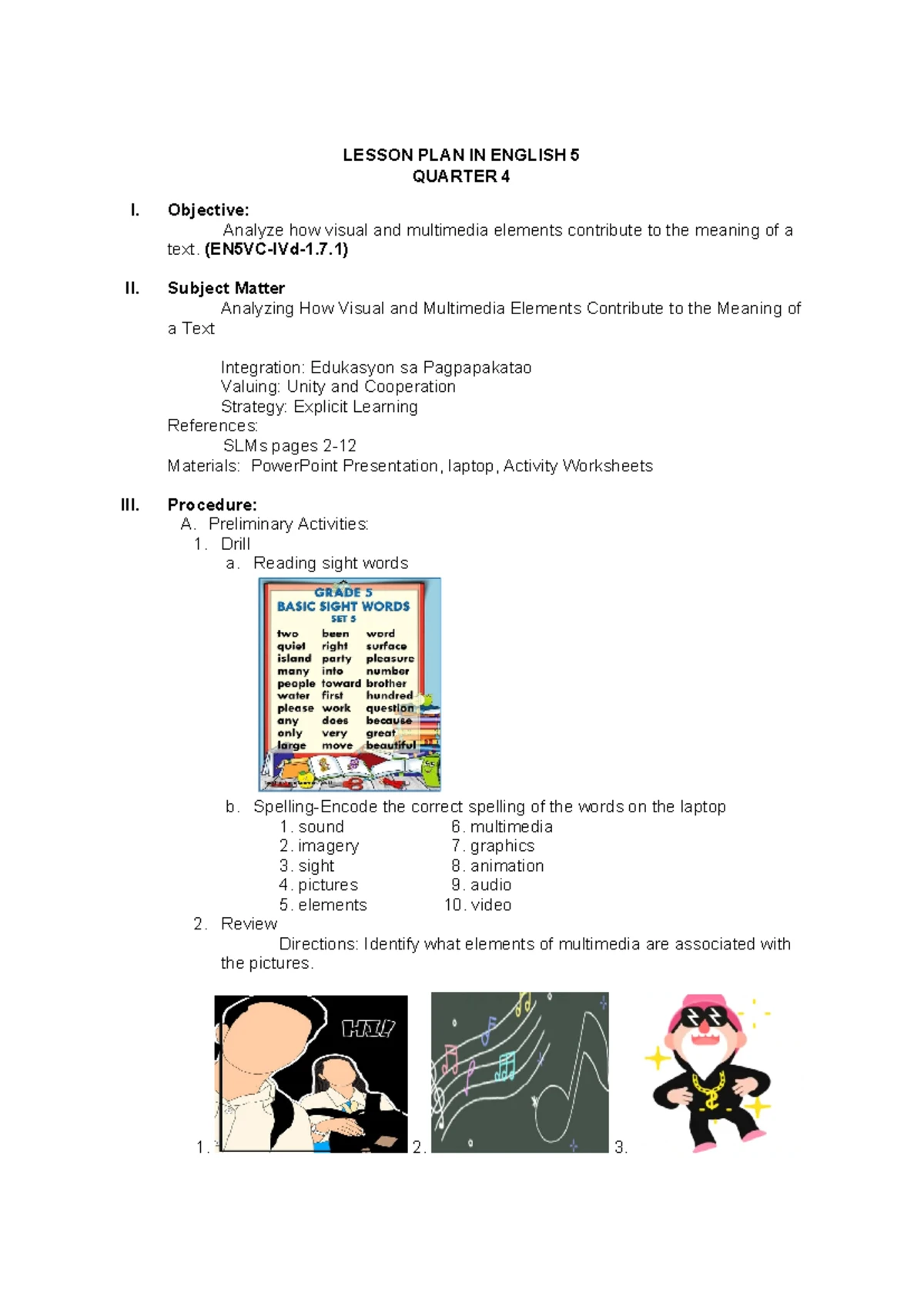 Grade 6 Summative Test 1-3 MAPEH 6 P.E. - Quarter 1 Assessment - Studocu
