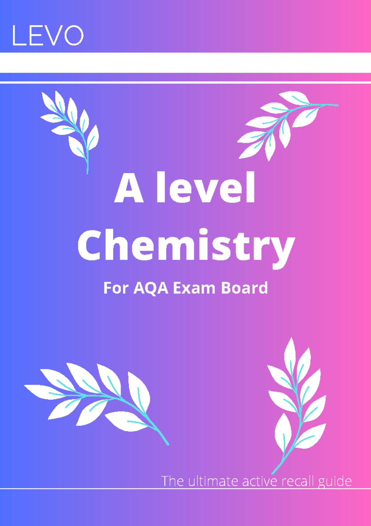 AQA A Level Chemistry Active Recall Study Guide - Studocu