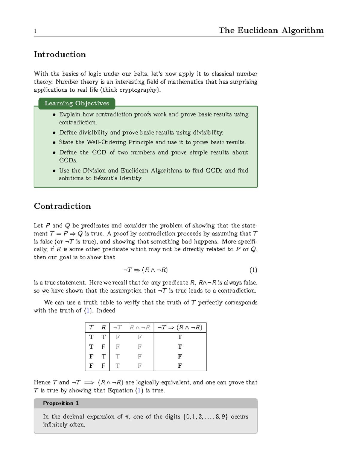 Number Theory I: The Euclidean Algorithm and GCD Proofs - Studocu