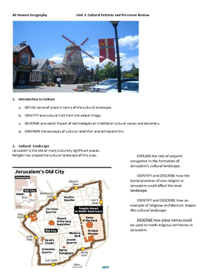 Unit 3 Review Packet- AP Human Geography - Unit 3 Review Packet- AP ...