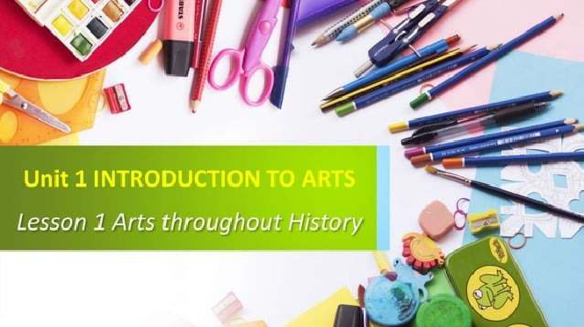 OF Unit 1: Introduction to Arts - Lesson 1: Aesthetics & History - Studocu