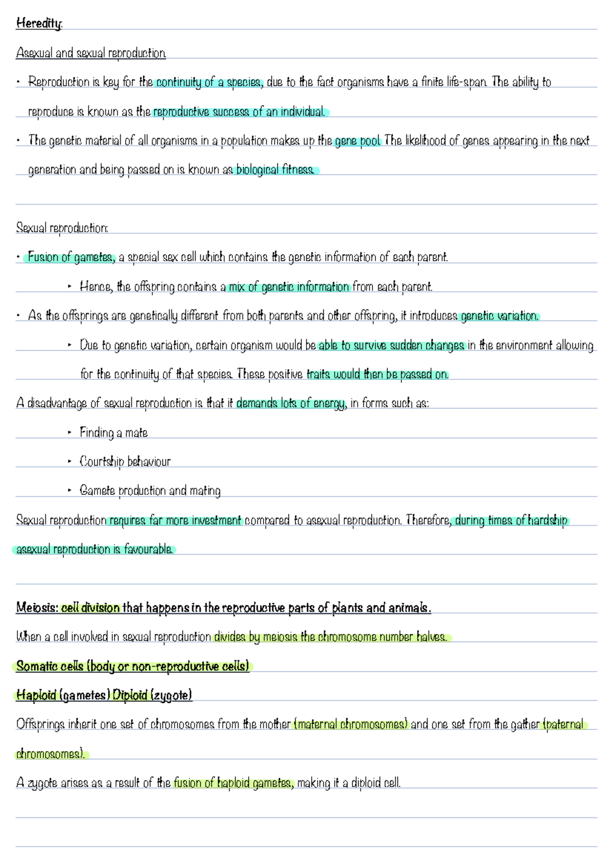 Asexual and Sexual Reproduction Overview in Genetics (BIO101 ...