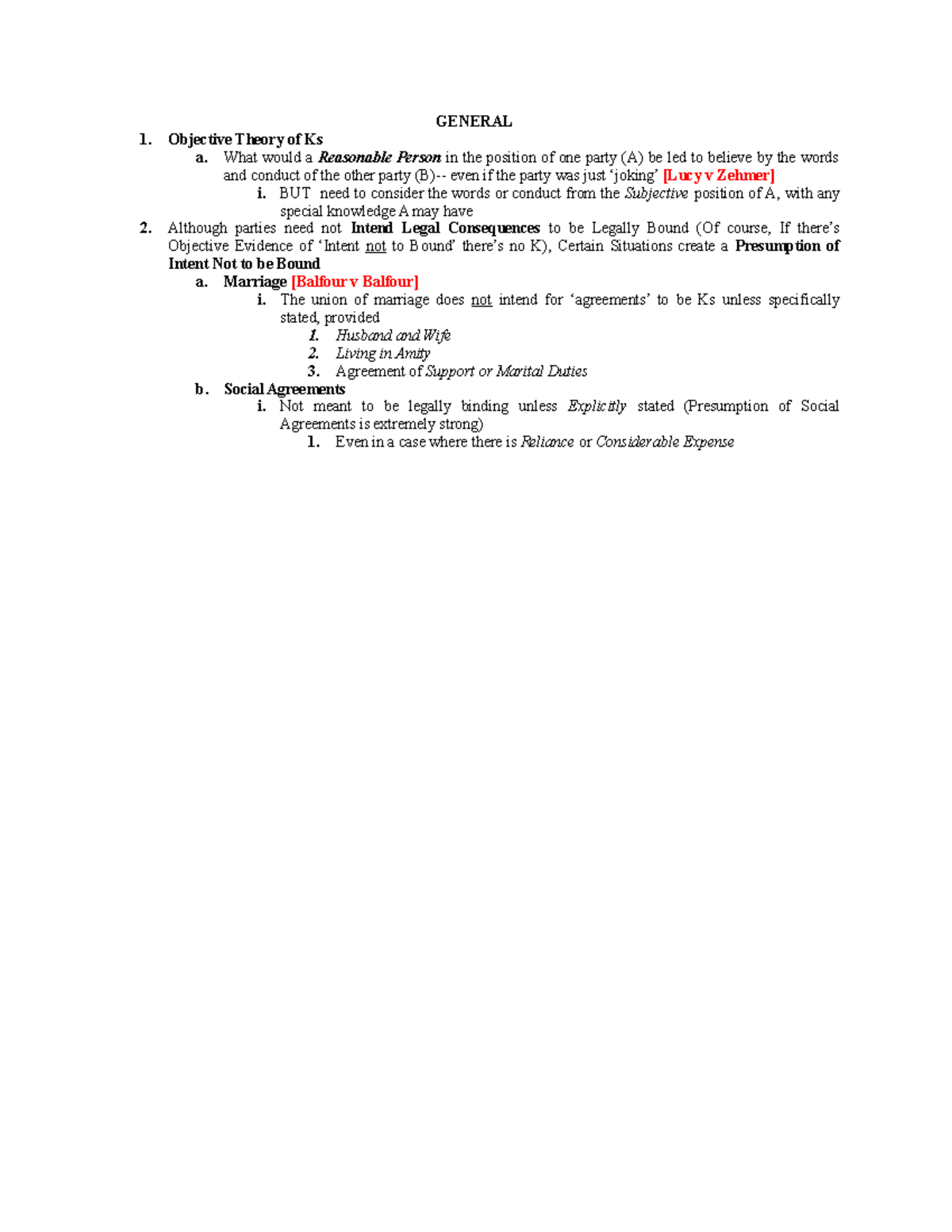 Contracts Law Outline - 2: Essential Principles and Concepts Overview ...