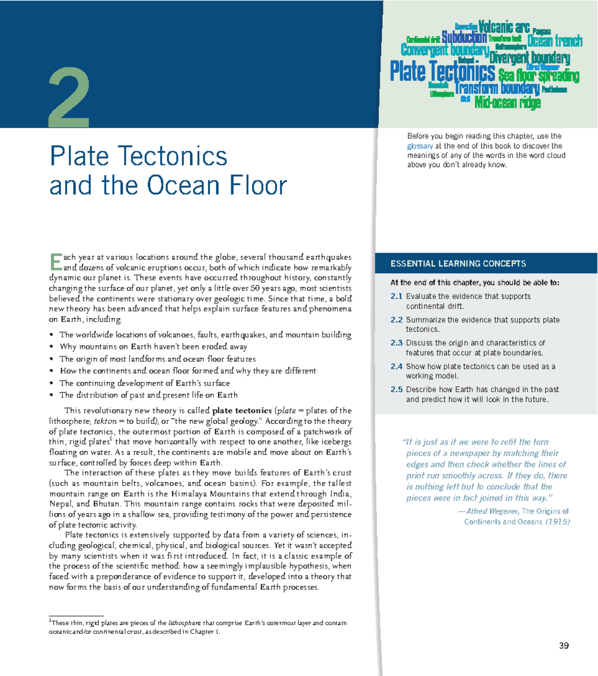 Plate Tectonics and Marine Geology Concepts - Oceanography 101 - 39 ...