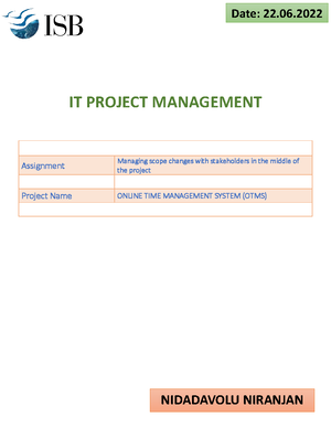 Cesim simulation guide - Introduction to Project Management Business ...