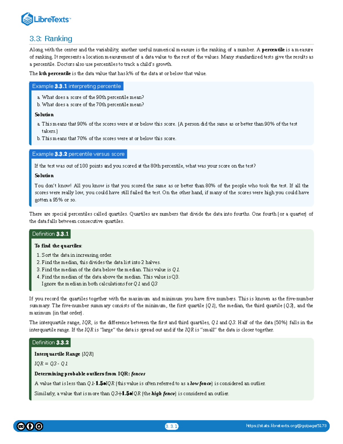 Statistics 3.3: Understanding Ranking, Percentiles, and Box Plots - Studocu