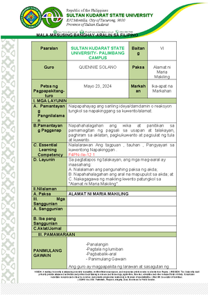 Detailed Lesson Plan in English 3 Melc Based Week 8 - DEPARTMENT OF ...