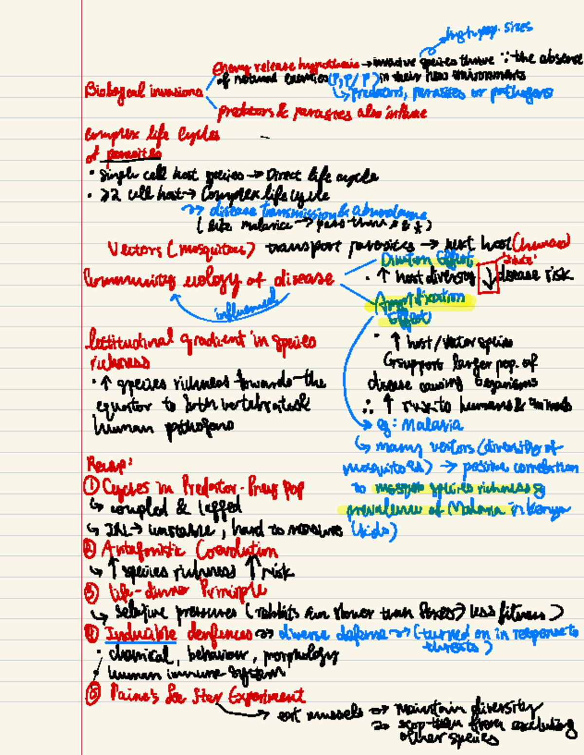 Bio120lec12 - Lecture on Biological Invasions and Disease Dynamics ...