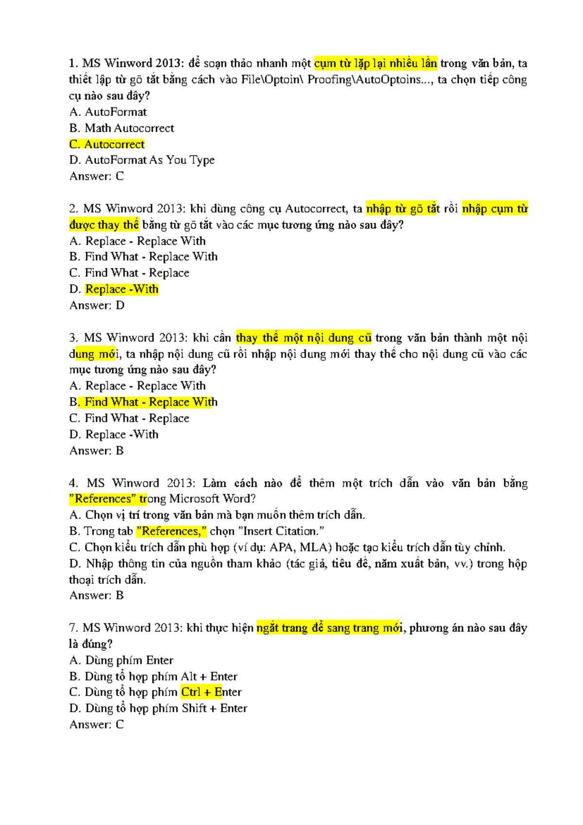 MS Winword 2013: Hướng Dẫn Sử Dụng Các Tính Năng Nâng Cao - Studocu