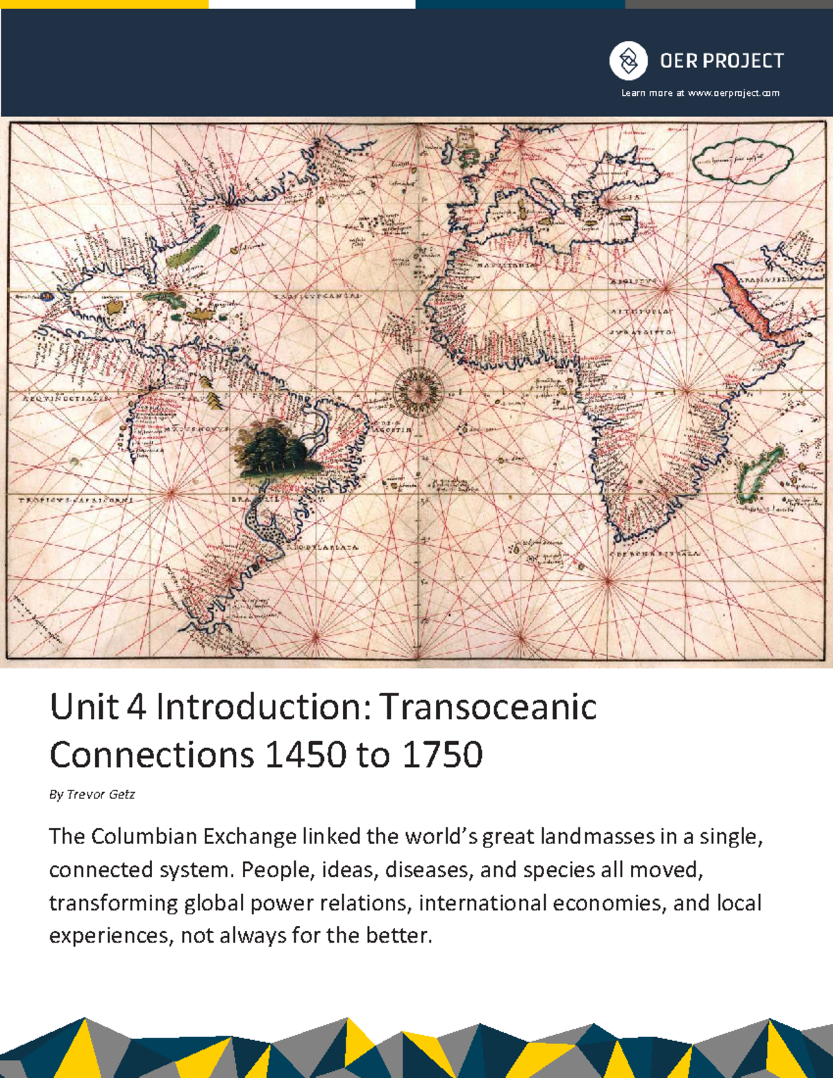 Unit 4 Intro: Transoceanic Connections (1450-1750) by Trevor Getz - Studocu