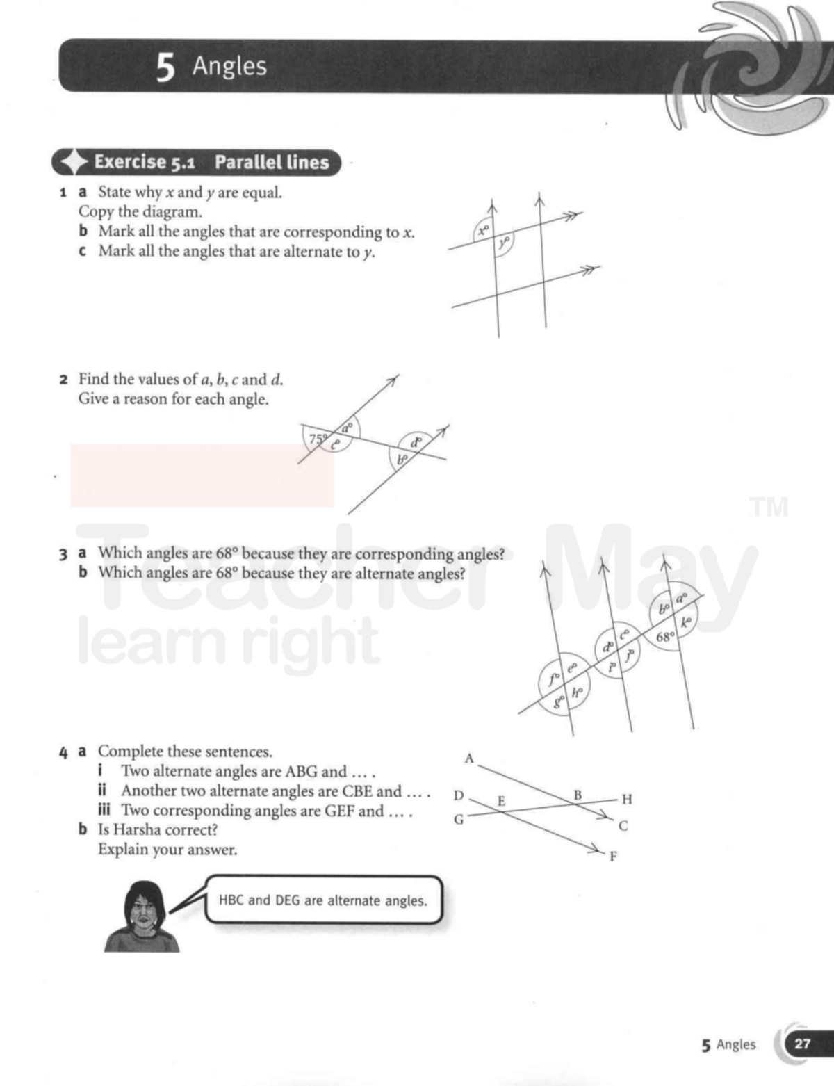 Angles Set 1 - 6767: Parallel Lines & Angle Relationships - Studocu