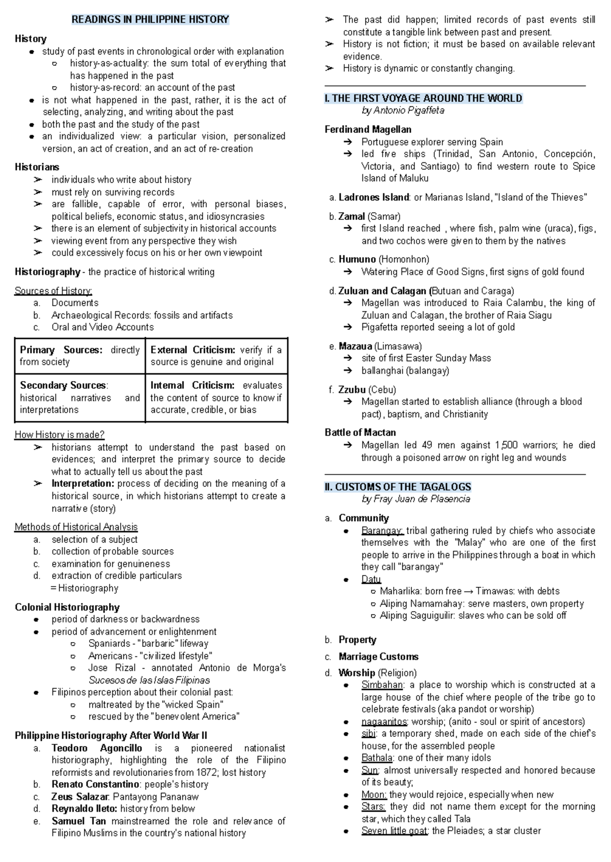 RPH - Comprehensive Readings in Philippine History and Historiography ...