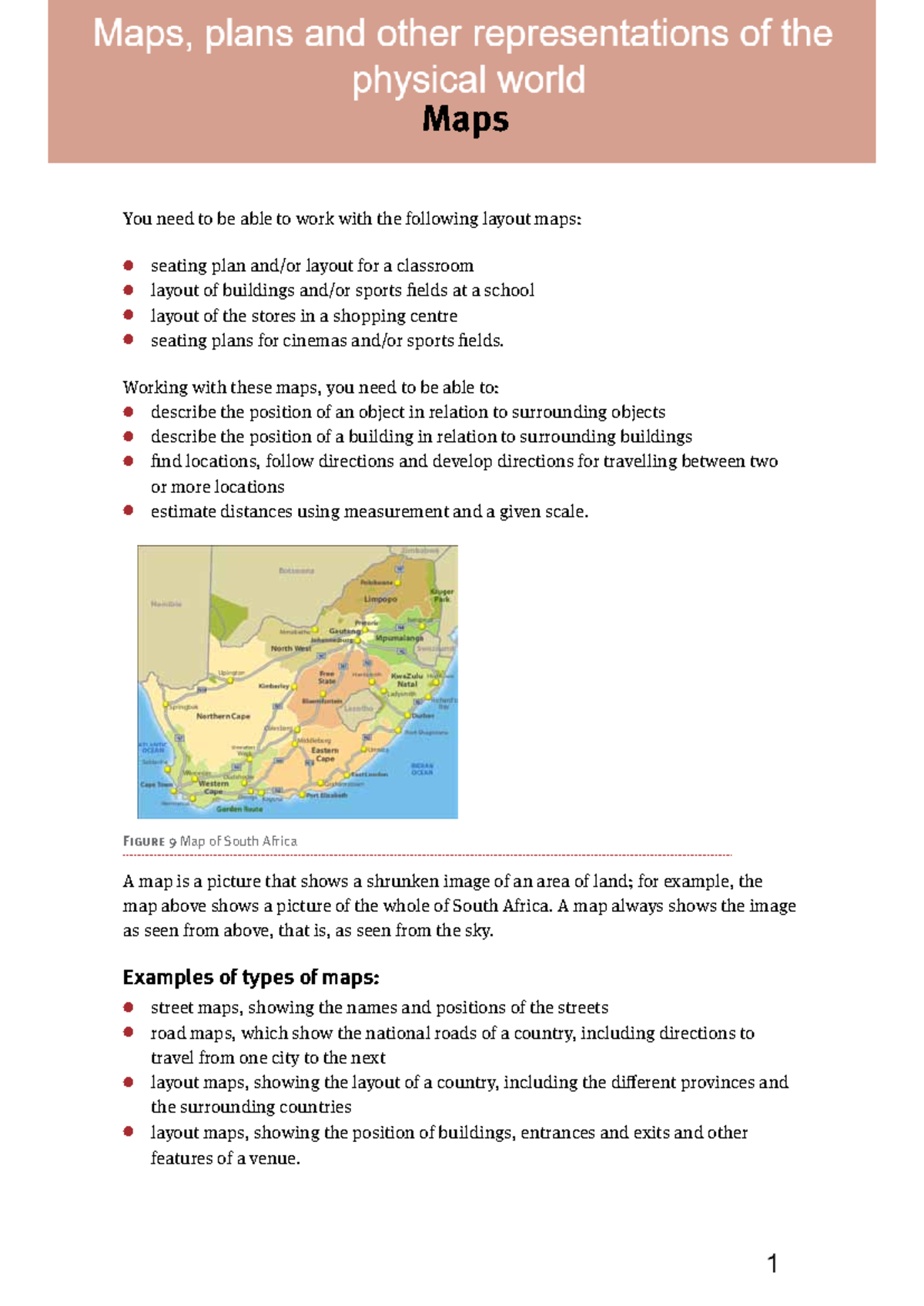 Mathematical literacy-Maps, plans and other representations of the ... Mathematical literacy-Maps, plans and other representations of the ...