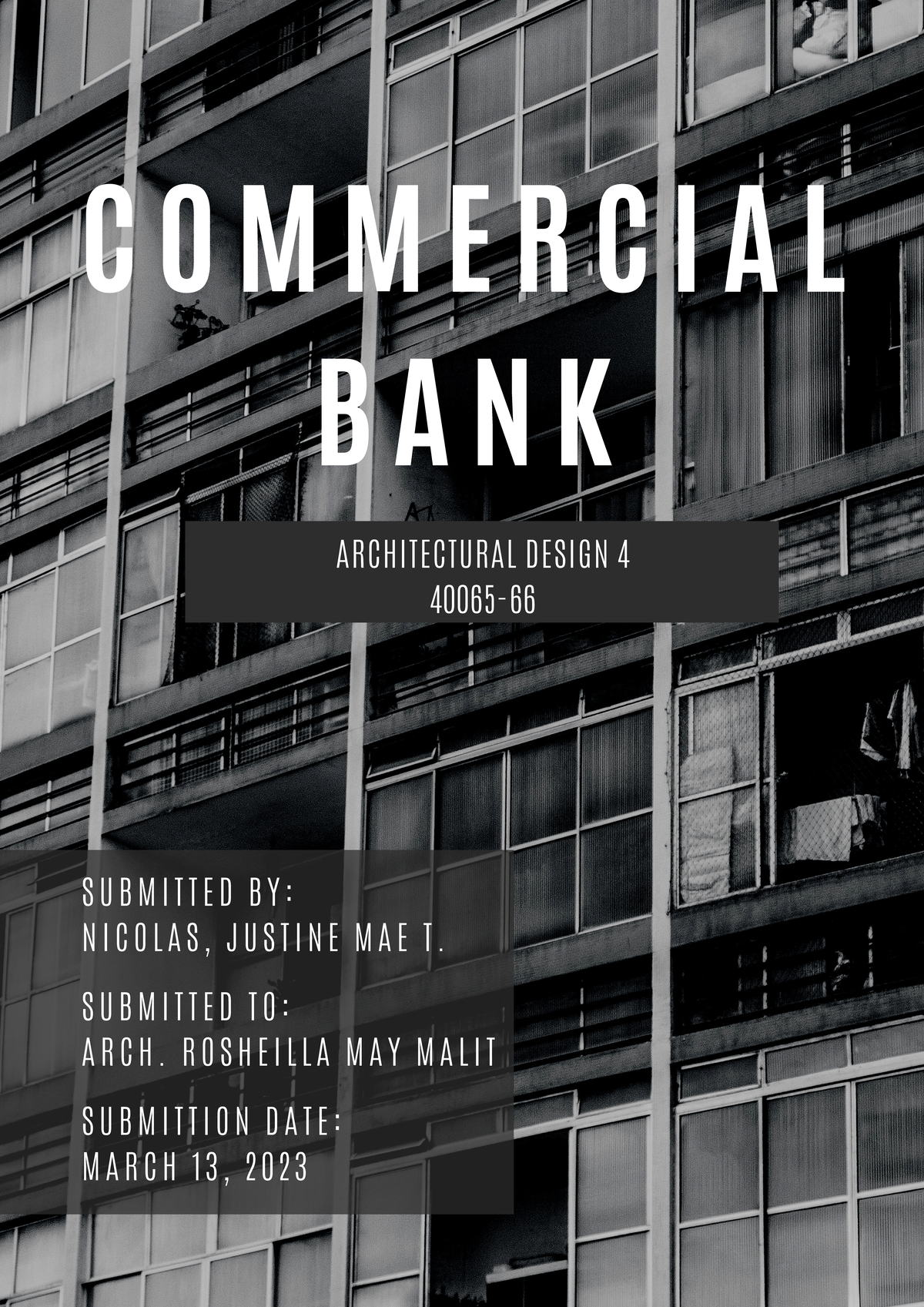 Case Study: Architectural Design of Commercial Bank (ARCH 40065) - Studocu