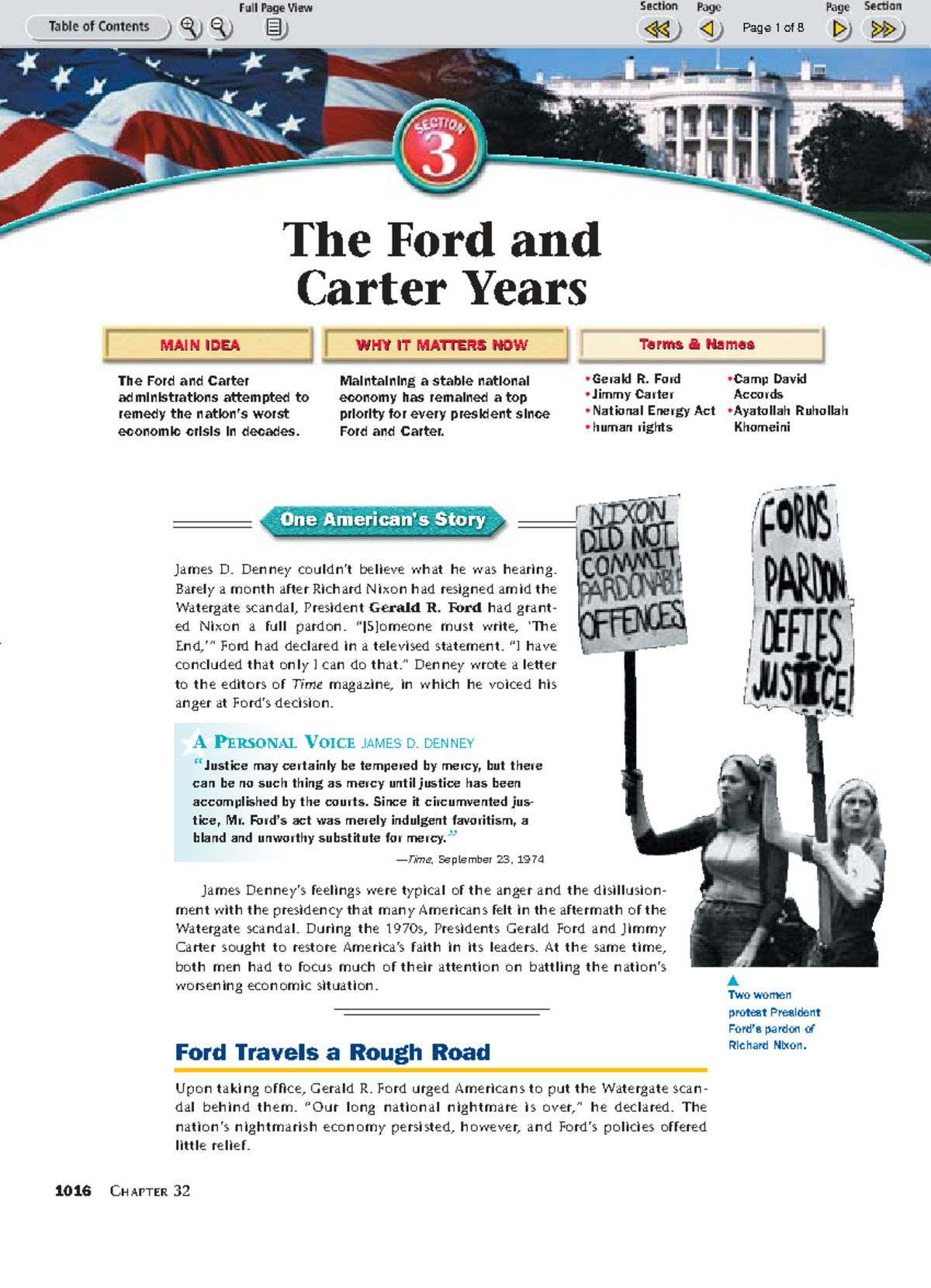 Ford and Carter: Economic Challenges and Foreign Policy (HIST 32-3 ...