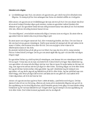 [Solved] Vilken syn p sjlen finns inom hinduism respektive buddhism - Religionskunskap 1 ...