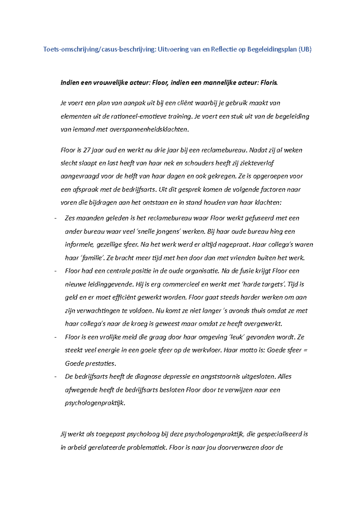 Begeleidingsplan Uitvoering & Reflectie voor Studenten 21-22 - Studeersnel