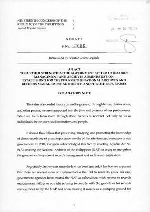 S.B. No. 2709 - Promoting Local Government Fiscal Autonomy in the ...