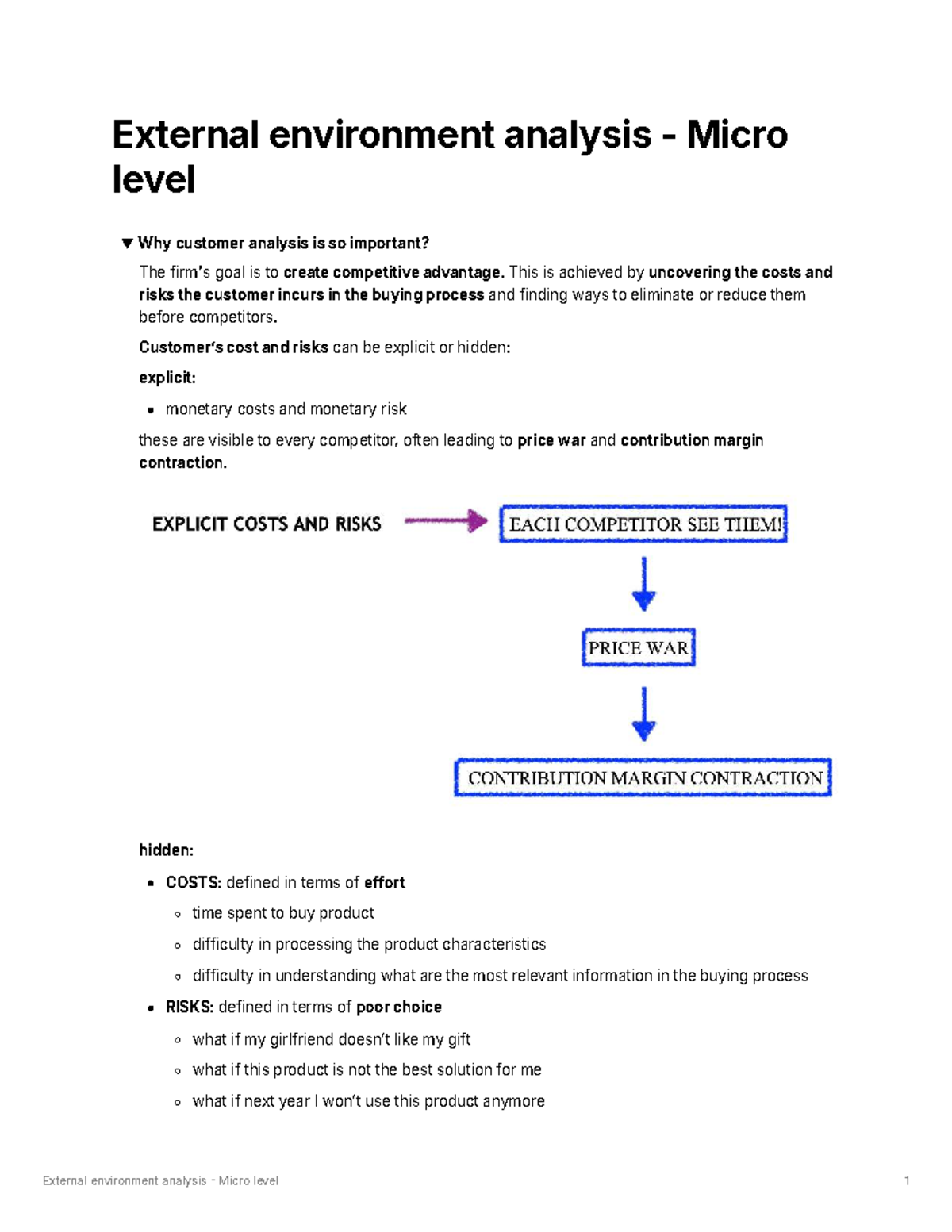 External Environment Analysis (Micro Level): Importance of Customer ...