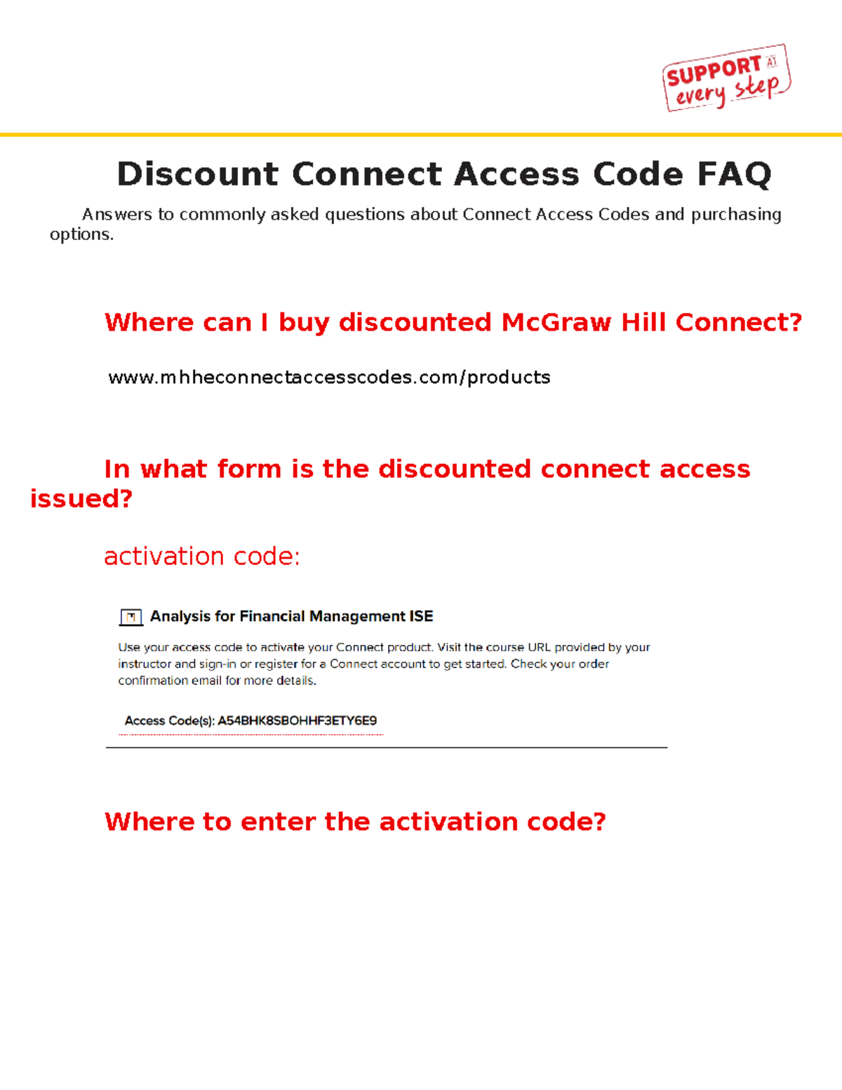 McGraw-Hill Connect Discount FAQ: Access Code & Purchase Info - Studocu