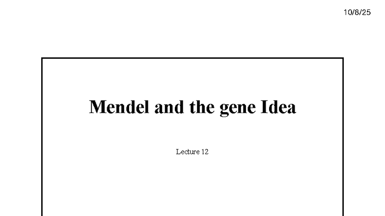 Mendelian Genetics: Laws of Segregation & Independent Assortment ...