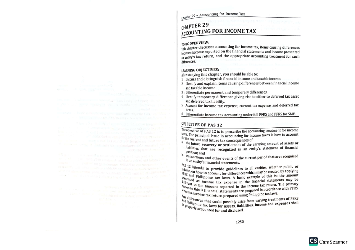 Chapter 29 Accounting for Income Tax - 29 Accounting for Income Tax ...