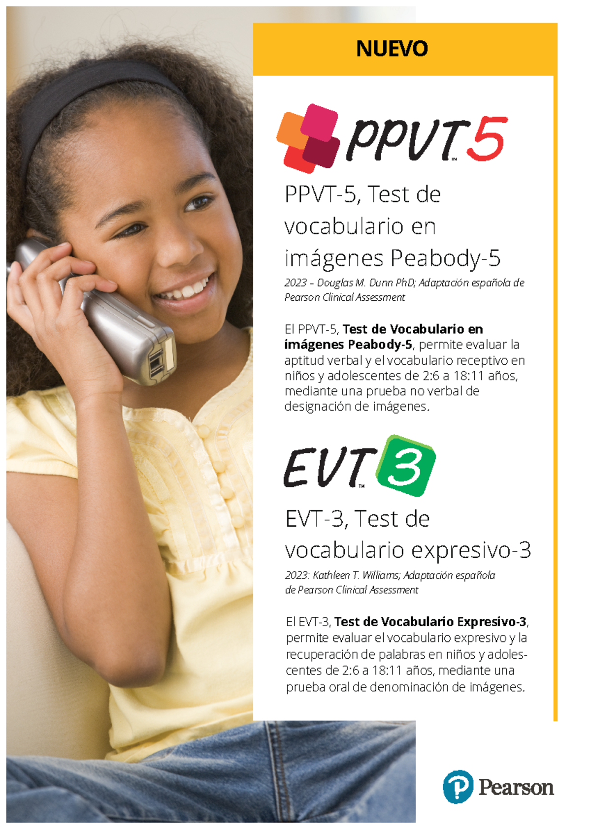 PPVT-5 & EVT-3: Apuntes sobre Tests de Vocabulario en Niños - Studocu