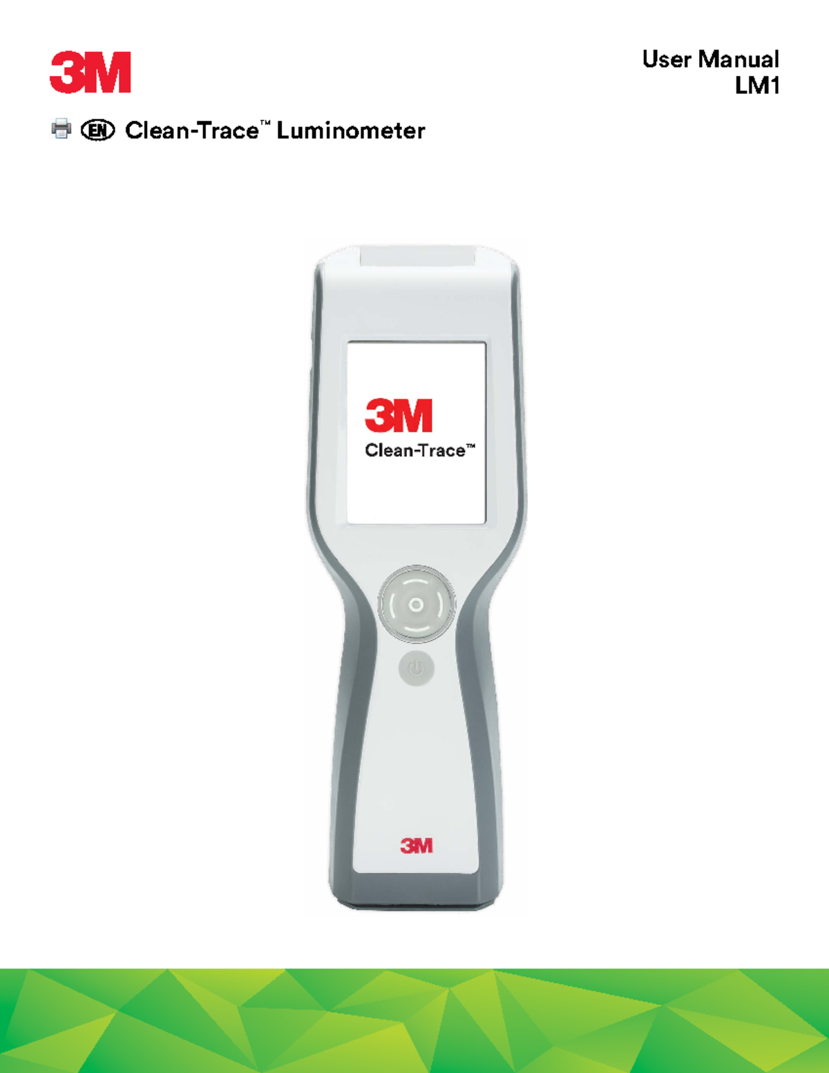 User Manual for 3M Clean-Trace Luminometer (HYG1460) - Studocu
