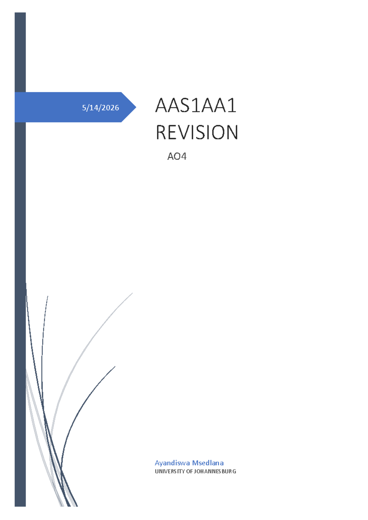 AAS1AA1 AO4 Revision Notes for Pretty Wings Traders - Studocu