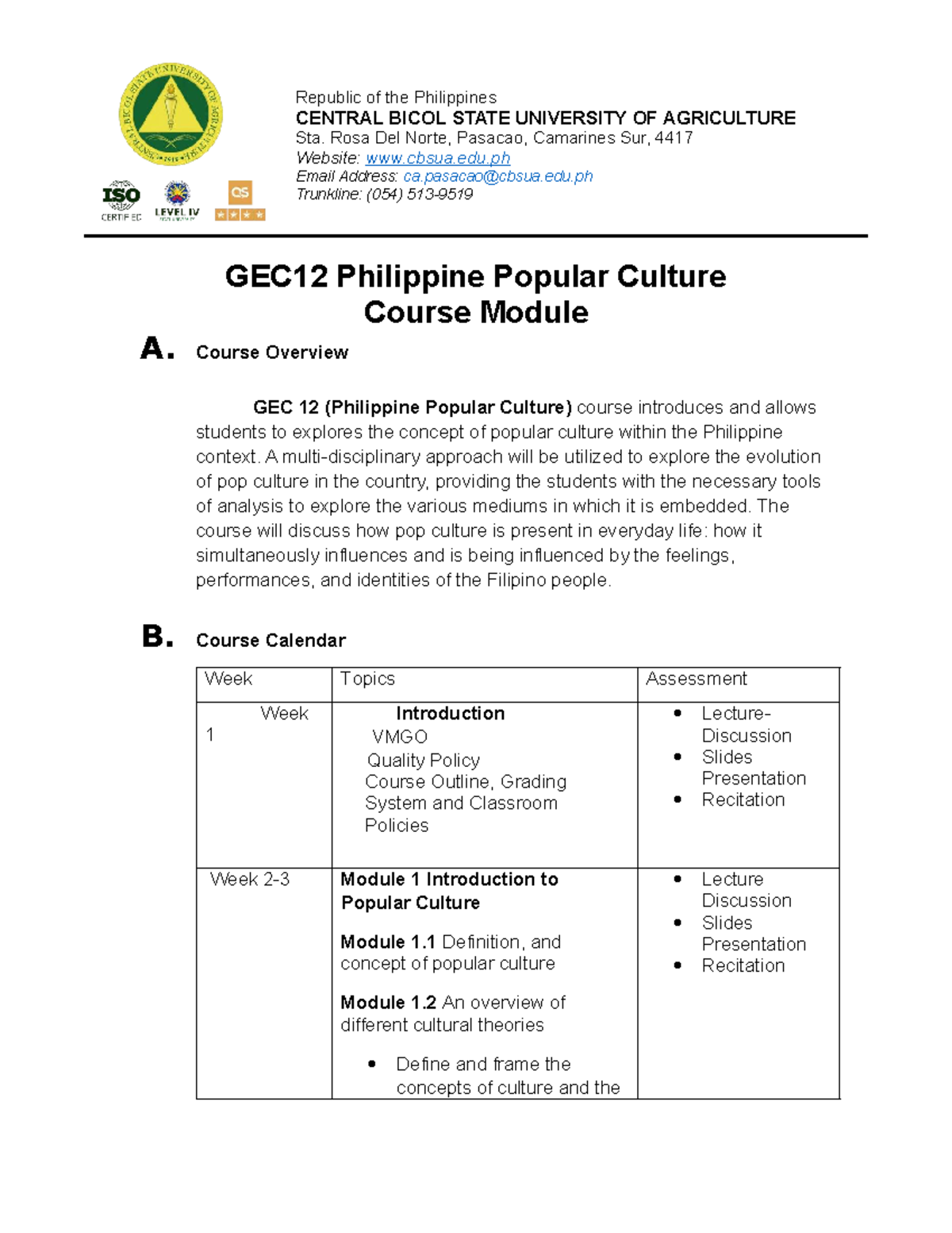 GEC12-Module-5 - learning module 5 for gec 12 - Republic of the ...