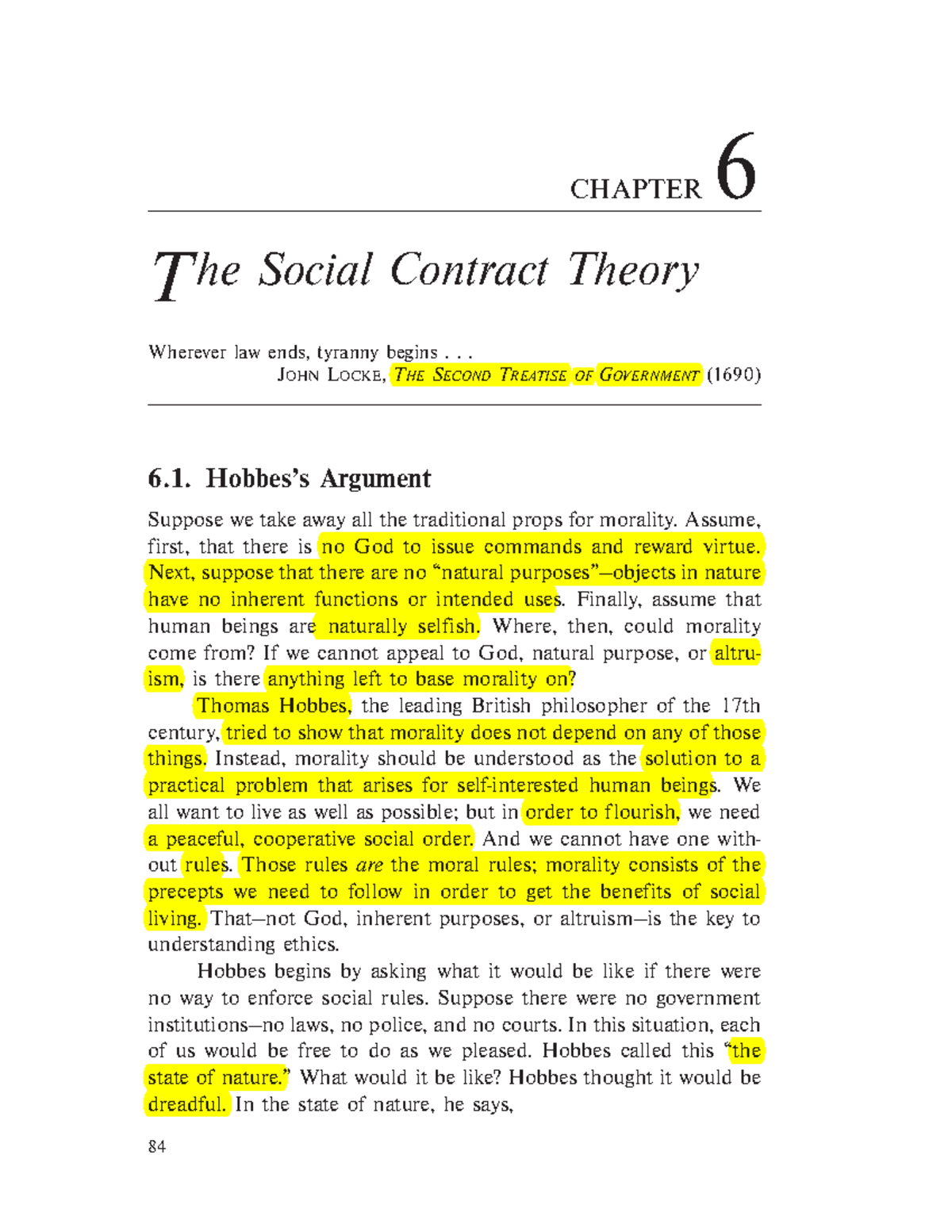 CHAPTER 6: Social Contract Theory - Morality & Cooperation Insights ...