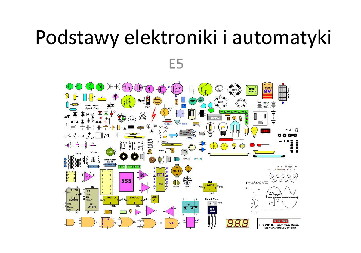 Podstawy elektroniki i automatyki E5: Elementy bierne i czynne - Studocu