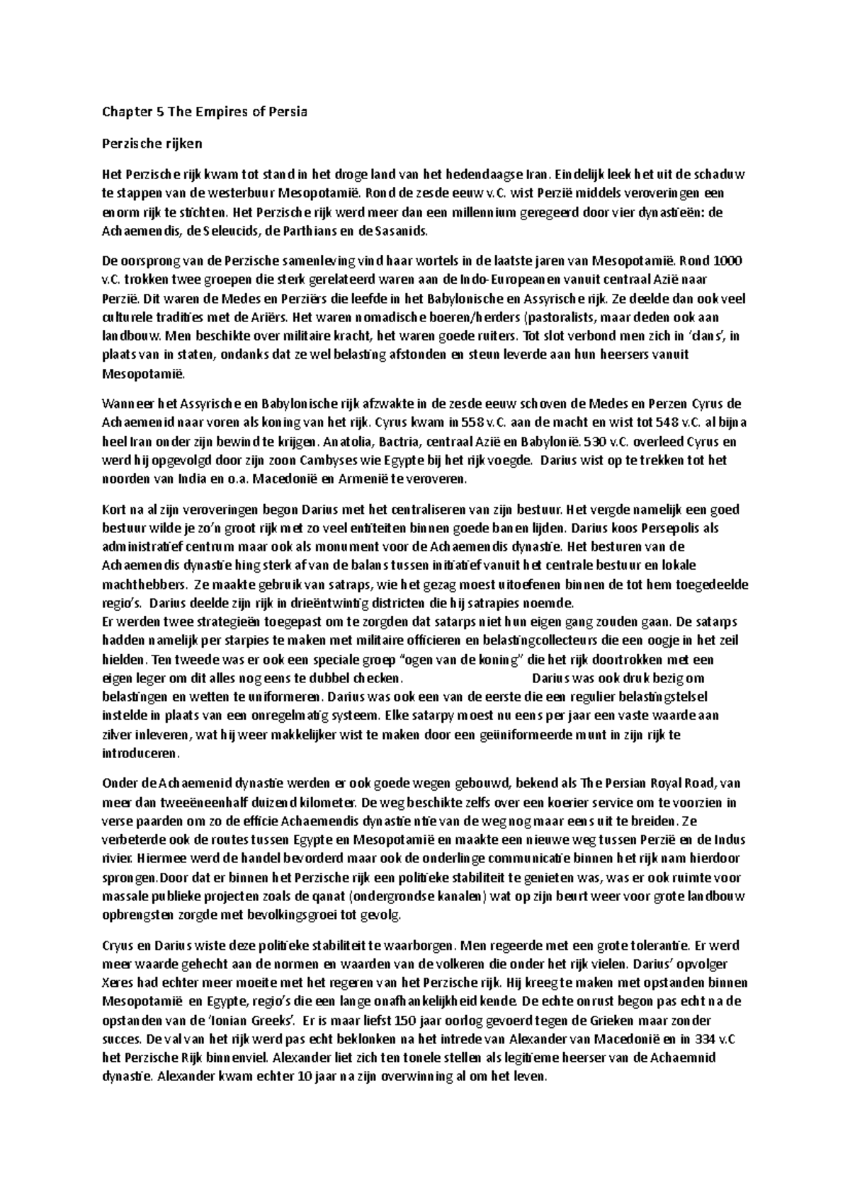 Chapter 5 The Empires of Persia - Traditions and Encounters: a Brief ...