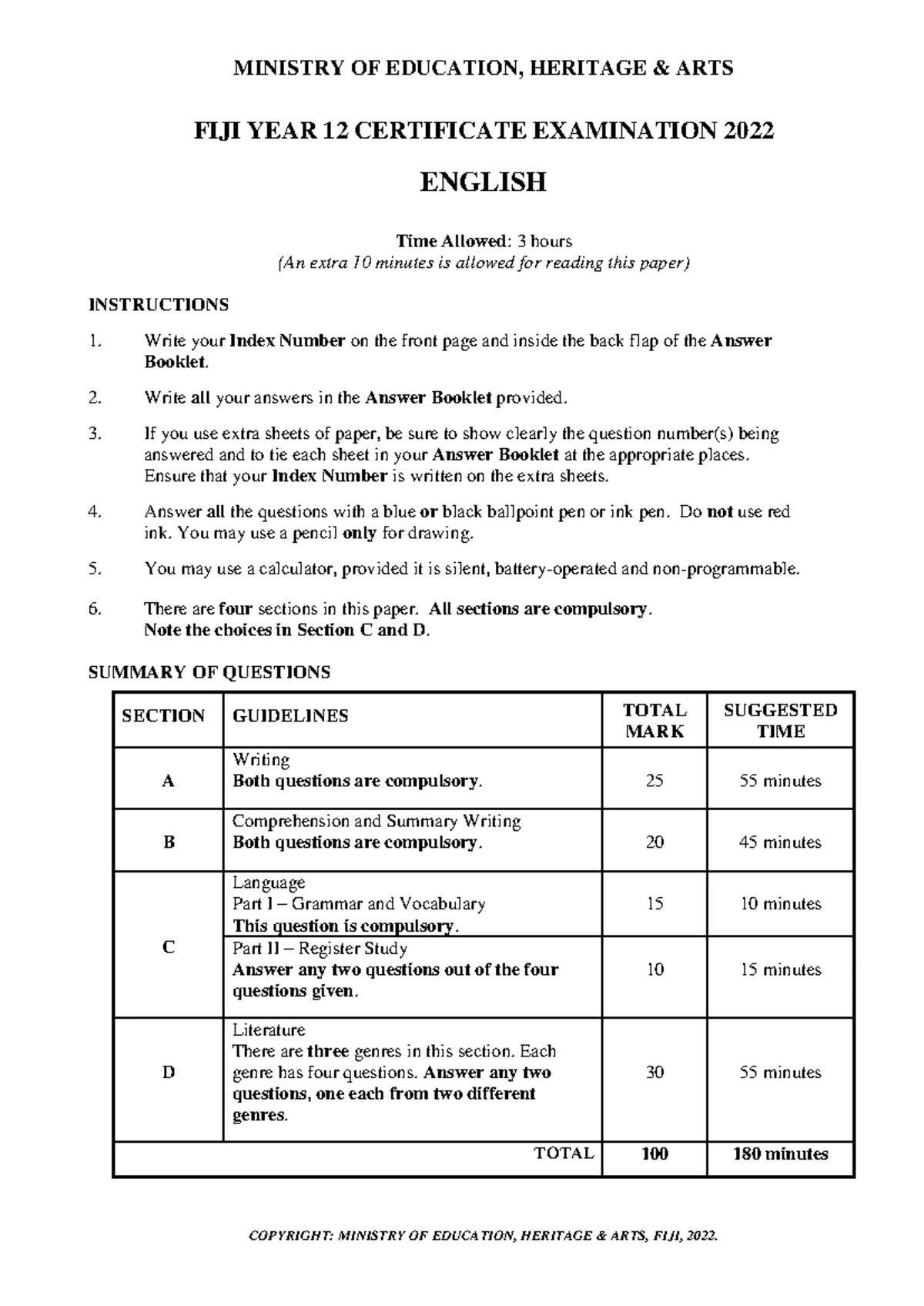 Y12 English Exam QP - Past Year Papers Analysis & Insights - Studocu