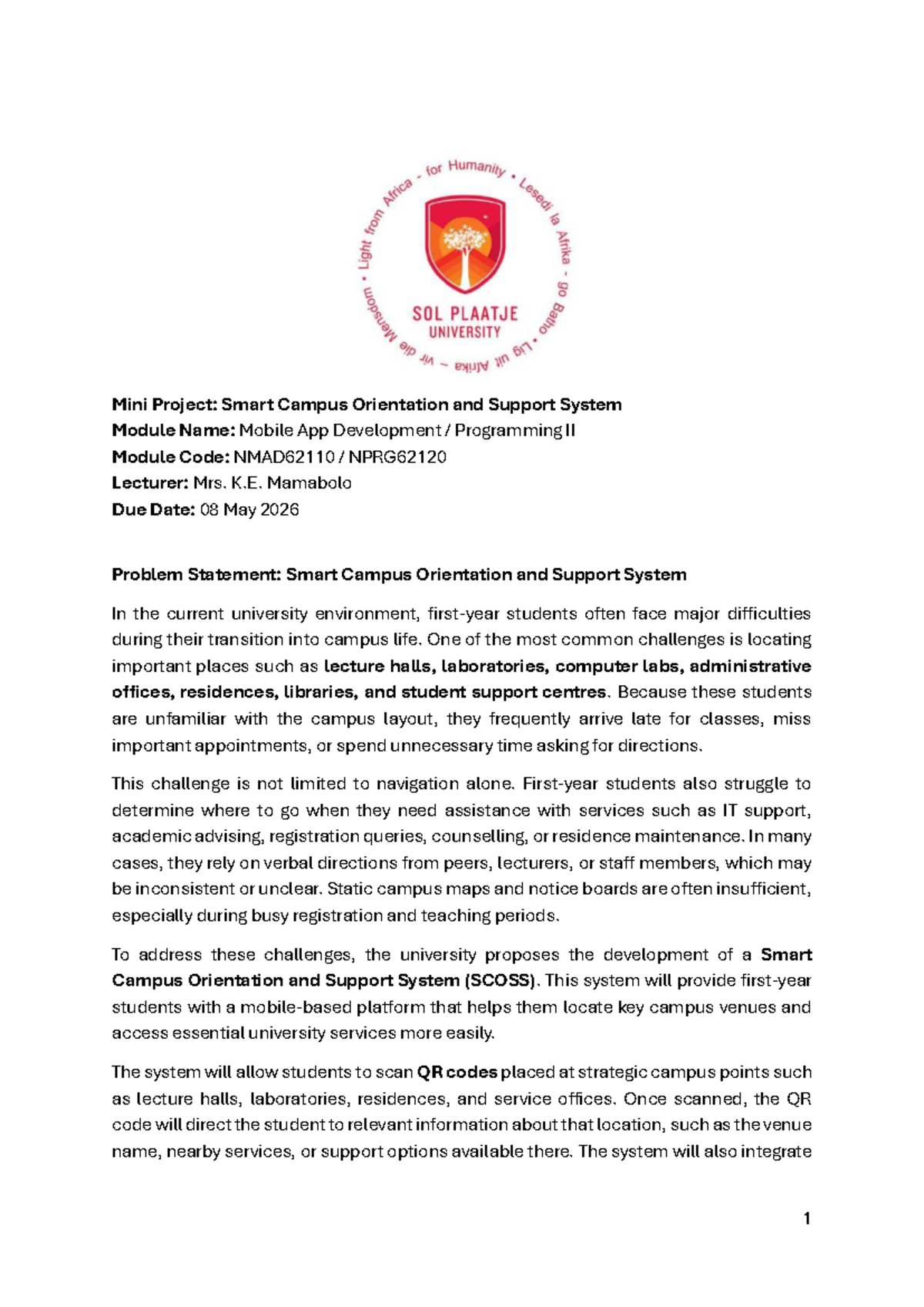 Smart Campus Orientation & Support System - NMAD62110 Mini Project ...