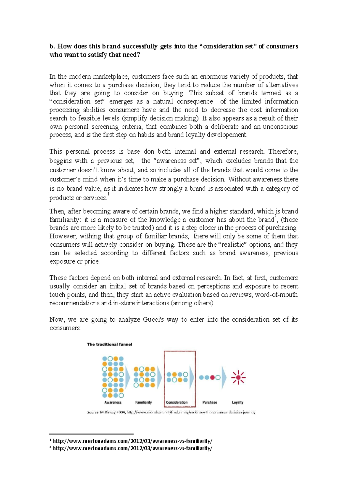 Case Study - Consumer Behavior And Gucci Brand Awareness - b. How does ...