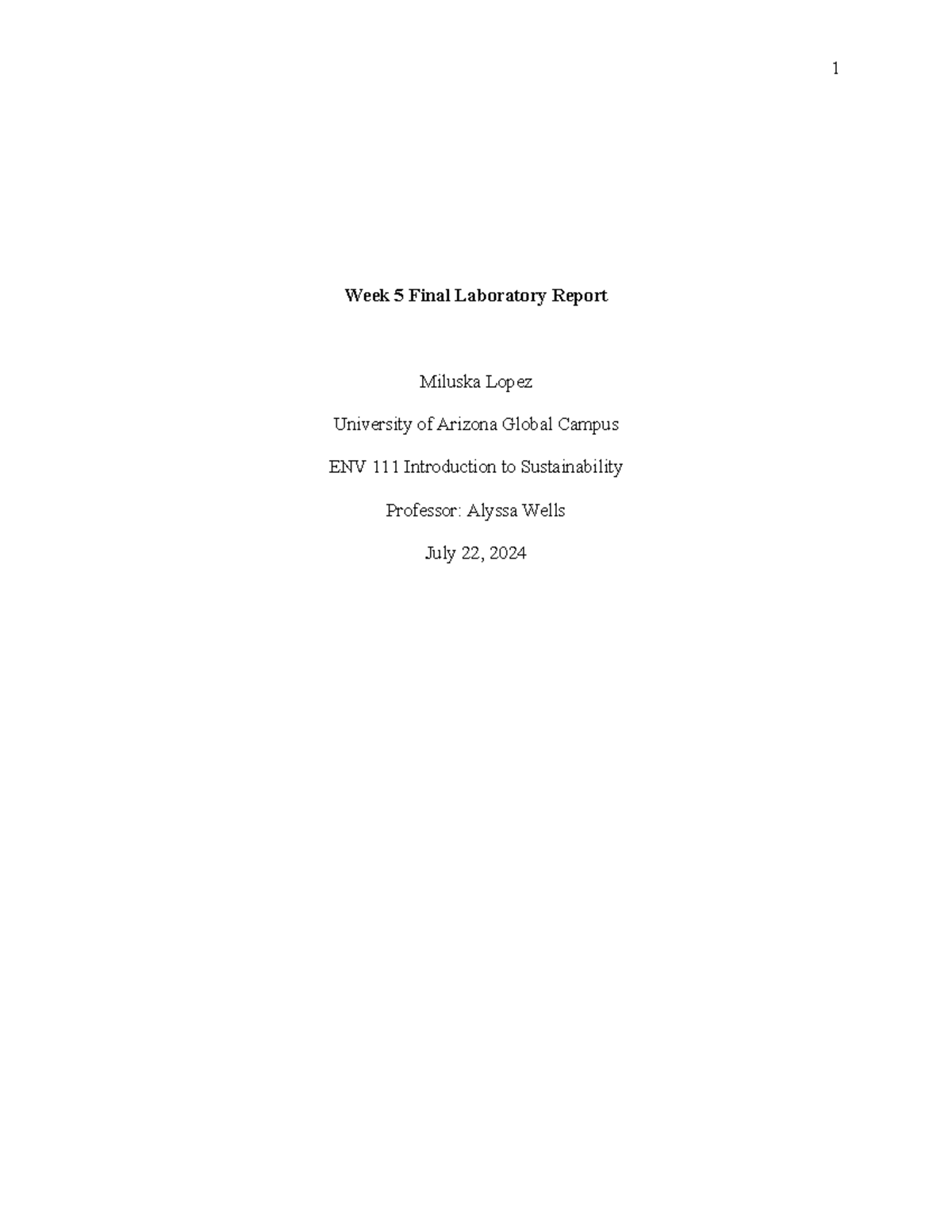 Week 5 Final Laboratory Report - Week 5 Final Laboratory Report Miluska ...